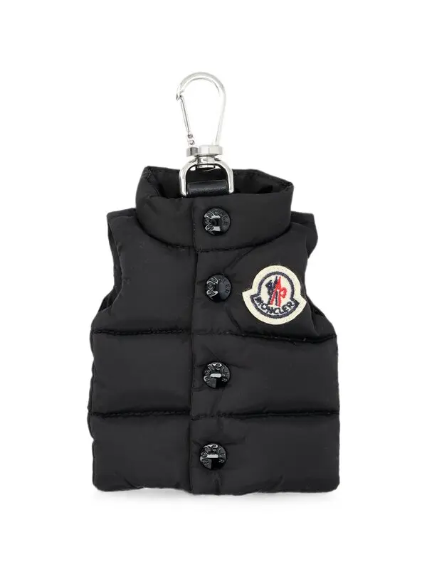 Moncler Mini Vest Key Ring - Black