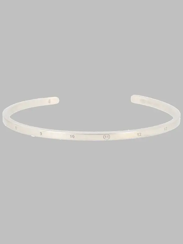 MAISON MARGIELA Numbered Cuff Bracelet - Silver