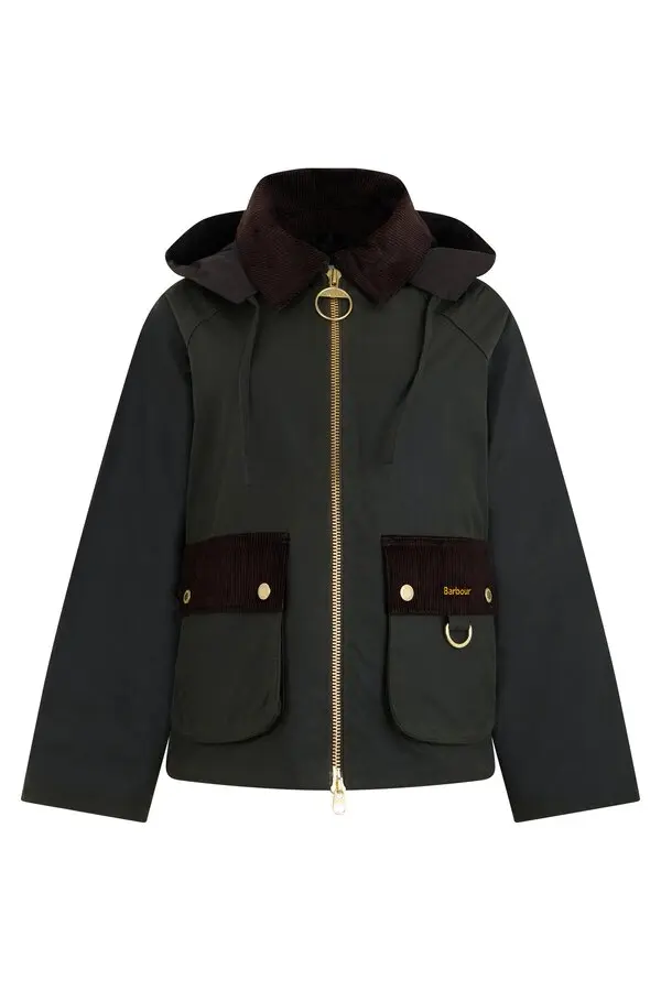 Barbour Hooded Zip-front Jacket