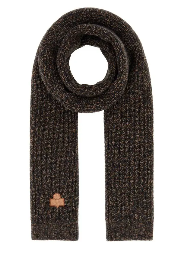 Isabel Marant Étoile Enolia Mixed-fibre Scarf And Foulard - Anthracitecamel