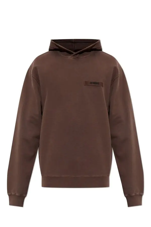 Jacquemus Jacquard Grosgrain Hoodie - Brown