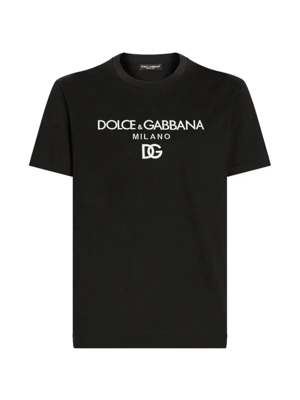 Dolce & Gabbana Designer Logo T-shirt - Black