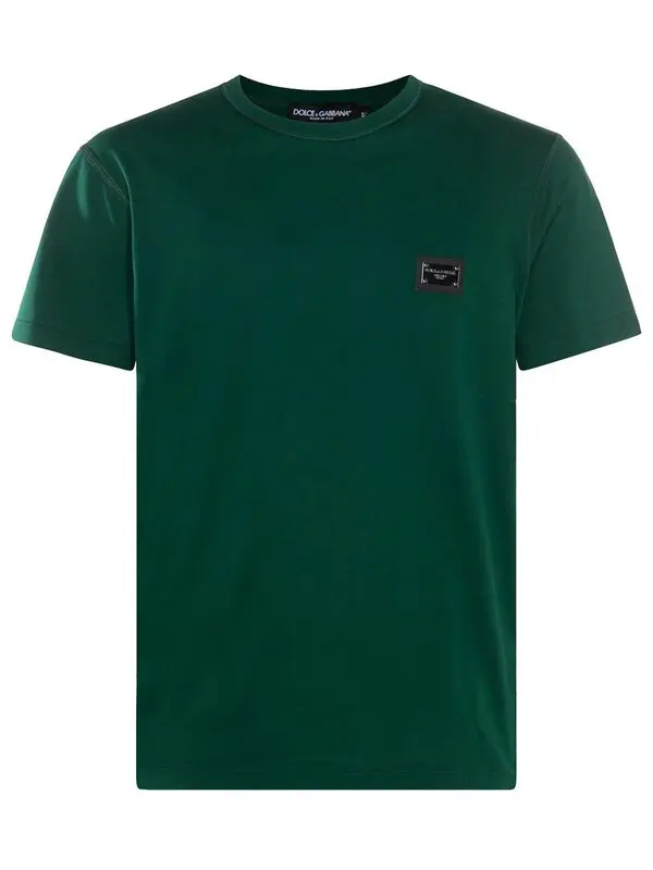 Dolce & Gabbana Designer Logo T-shirt - Green