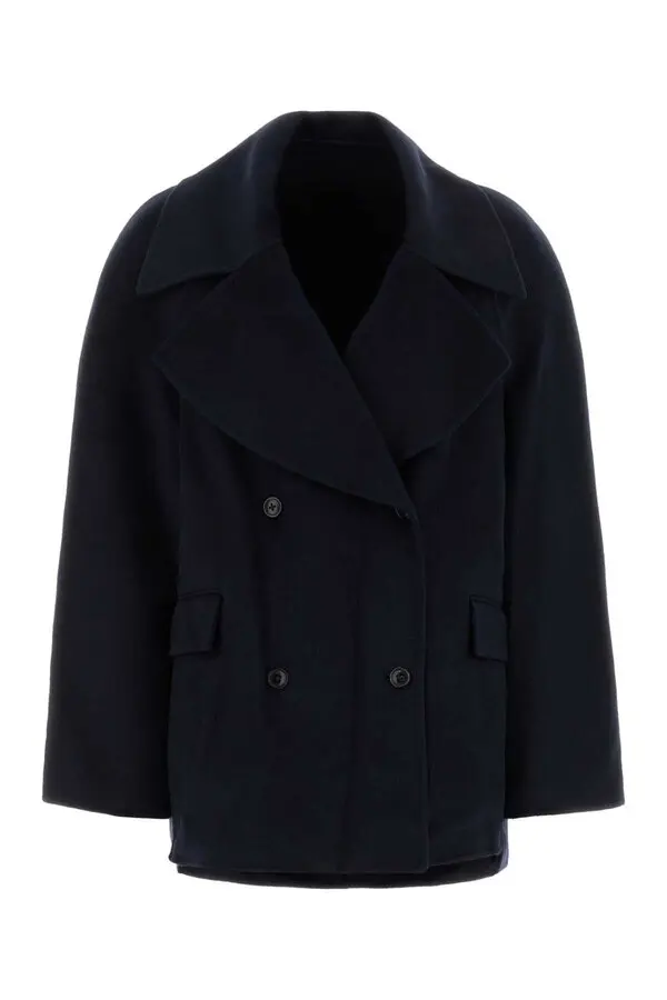 Loulou De Saison Neil Wool-cashmere Double Breasted Jacket