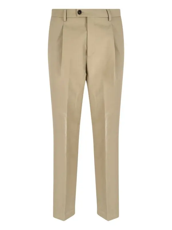 BEABLE Tailored Straight-leg Cotton Trousers