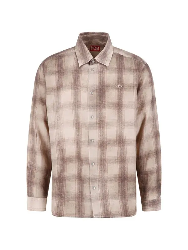 DIESEL® Plaid Long Sleeve Button-up Shirt