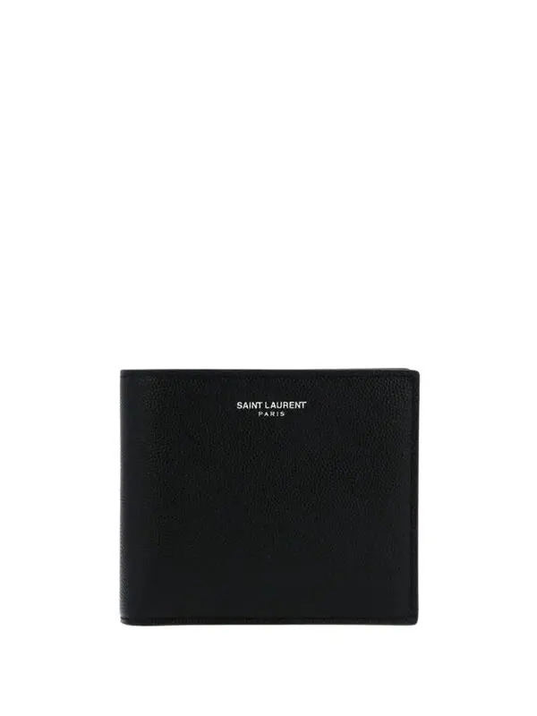 Saint Laurent Compact Leather Wallet Pfu 128y