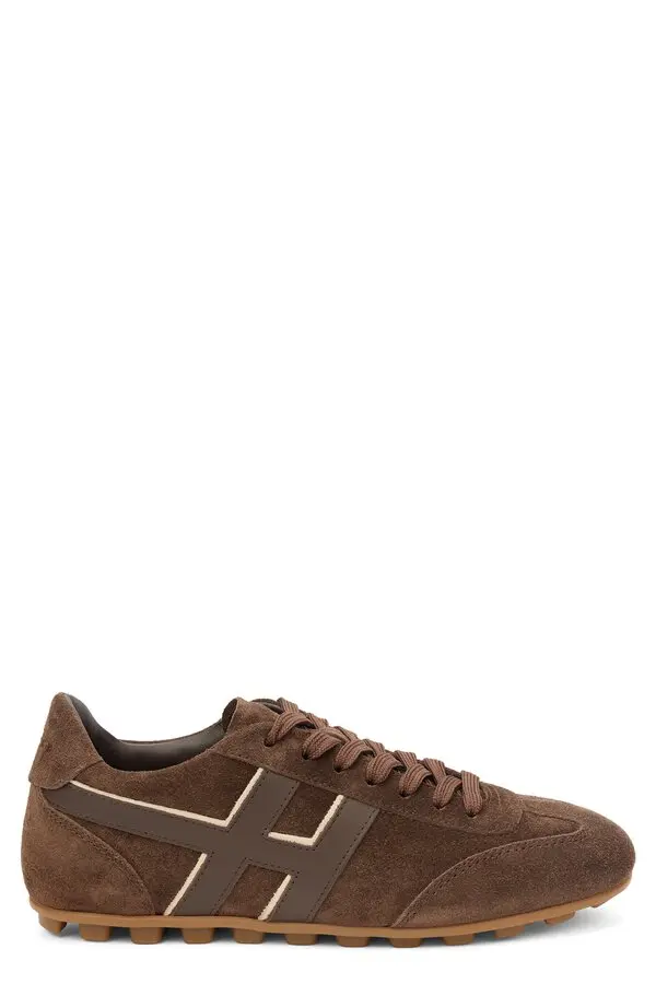 Hogan Suede Lace-up Sports Shoes - Brown