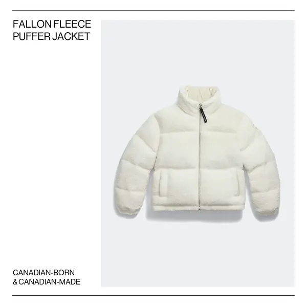 Canada Goose Fallon Fleece Puffer Jacket - Bone