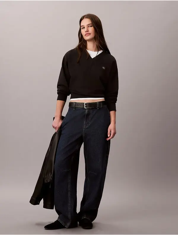 Calvin Klein Monologo French Terry Relaxed Sweatshirt