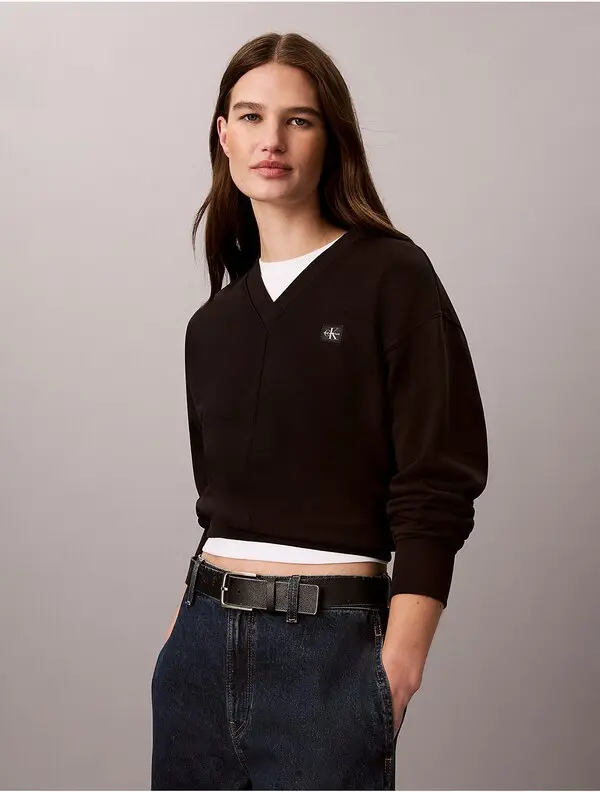 Calvin Klein Monologo French Terry Relaxed Sweatshirt