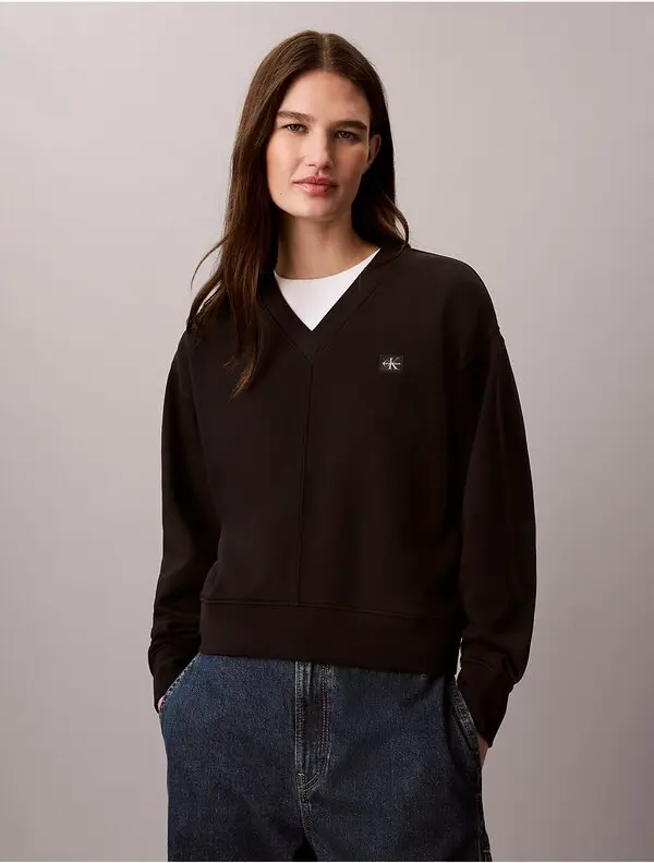 Calvin Klein Monologo French Terry Relaxed Sweatshirt