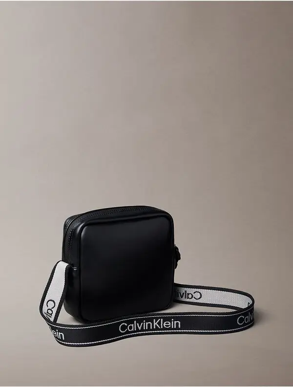 Calvin Klein Bold Monologo Webbing Strap Crossbody Bag