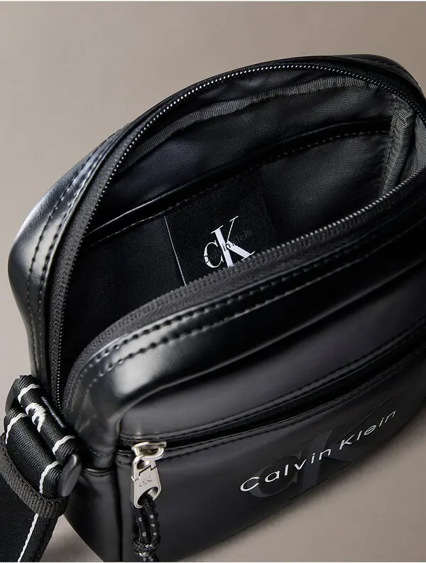 Calvin Klein Bold Monologo Webbing Strap Crossbody Bag