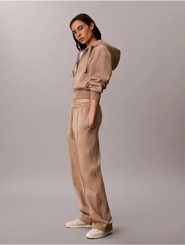 Calvin Klein Logo Tape Fleece Sweatpants - Amphora