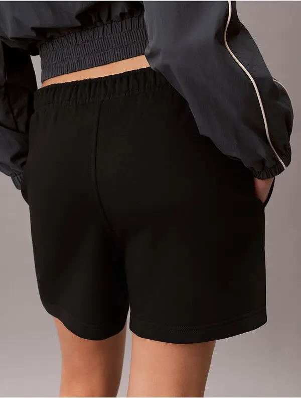 Calvin Klein Monogram Fleece Shorts - Black