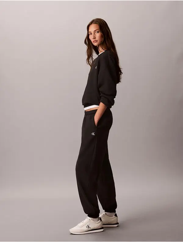 Calvin Klein Monogram Logo Joggers - Black