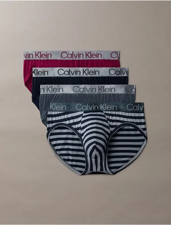 Calvin Klein Chromatic 4-pack Hip Brief - Shoreline Multi