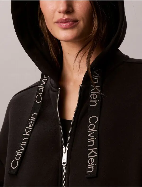 Calvin Klein Tape Fleece Hoodie - Black