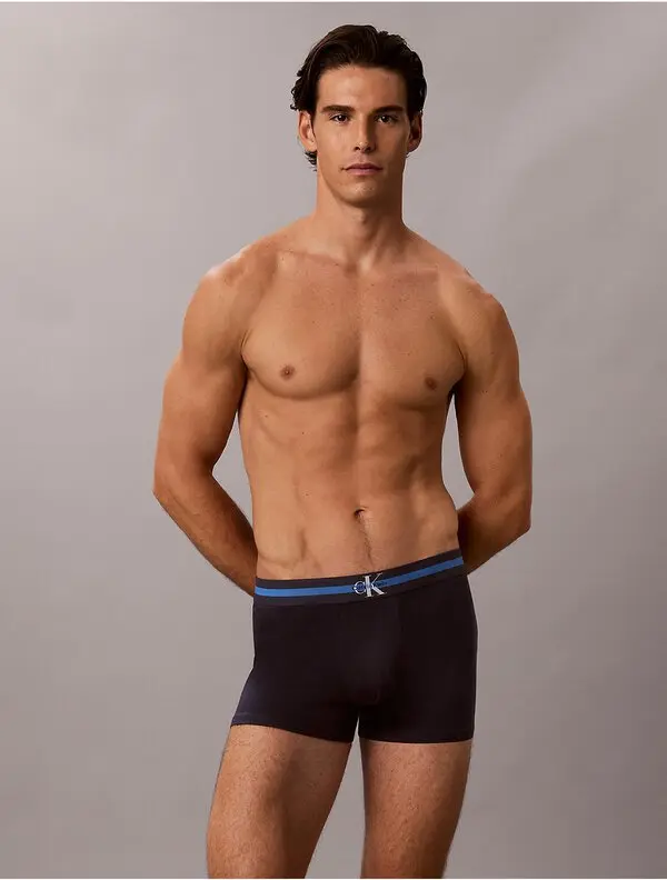 Calvin Klein Graphic Monogram Cotton Stretch 3-pack Trunk
