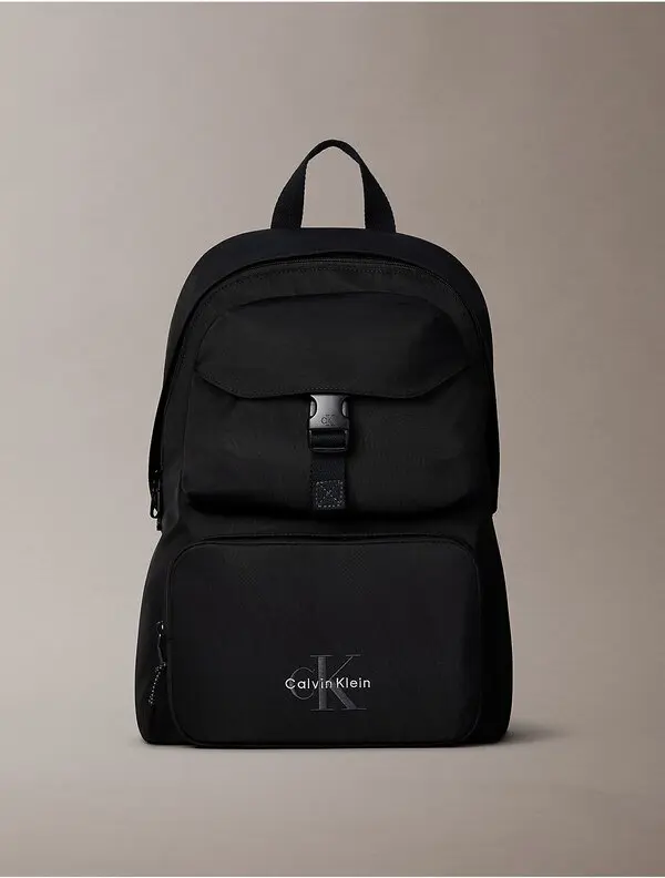 Calvin Klein Bold Monologo Double Pocket Backpack