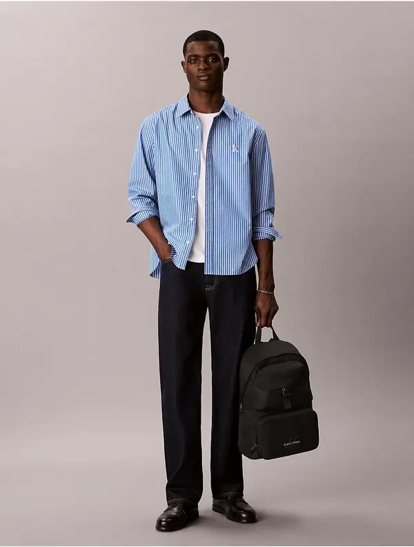 Calvin Klein Bold Monologo Double Pocket Backpack