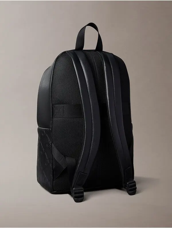 Calvin Klein Debossed Emblem Logo Round Backpack