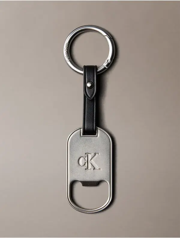 Calvin Klein Monogram Logo Bottle Opener Key Fob