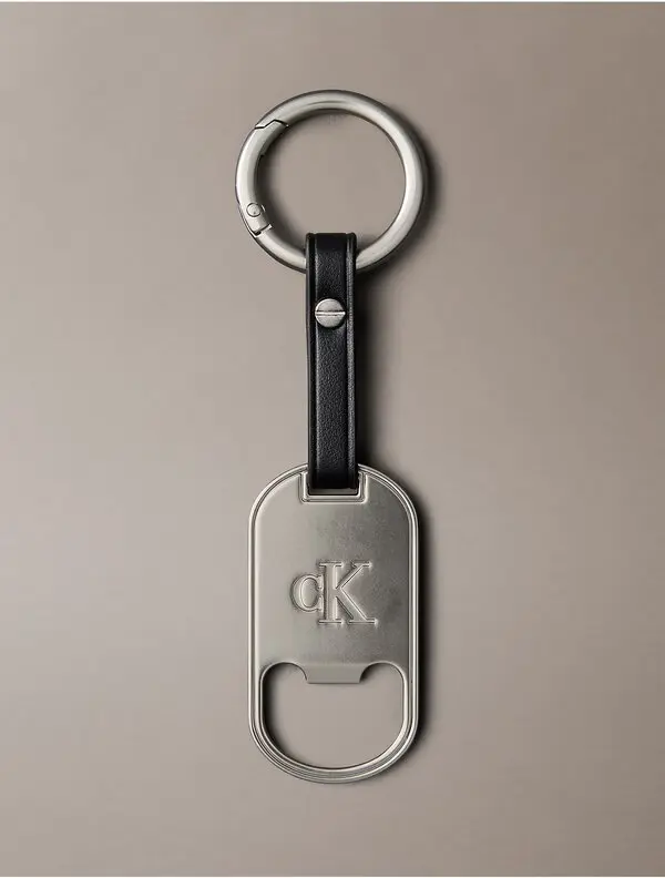 Calvin Klein Monogram Logo Bottle Opener Key Fob