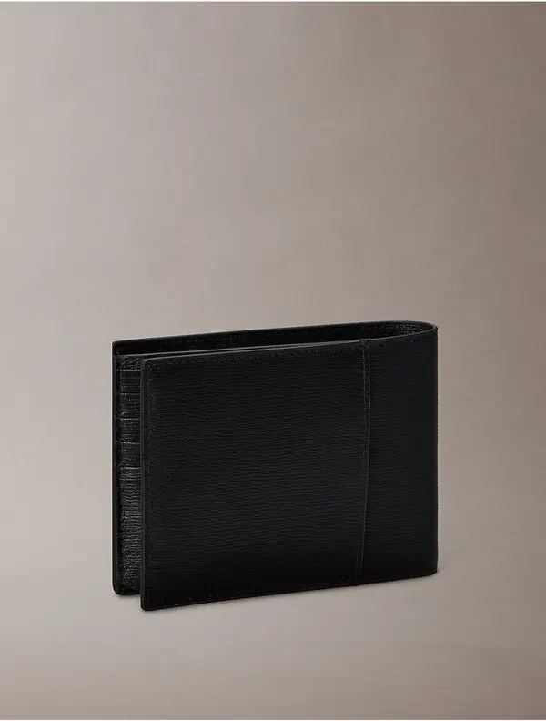 Calvin Klein Emblem Logo Hardware Trifold Coin Wallet