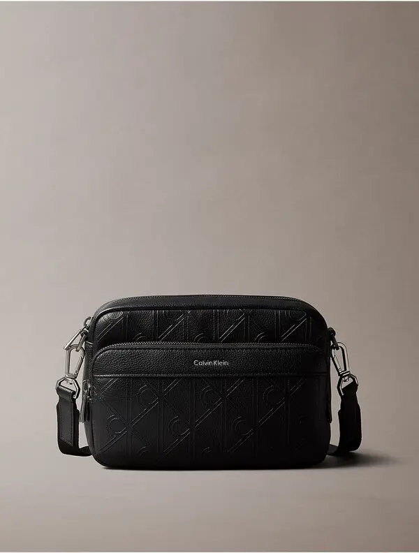 Calvin Klein Debossed Emblem Logo Camera Bag