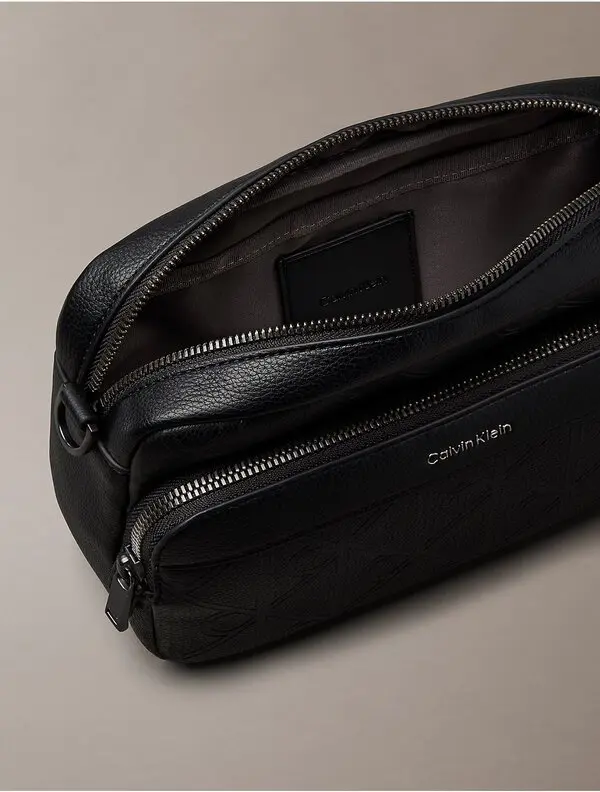 Calvin Klein Debossed Emblem Logo Camera Bag