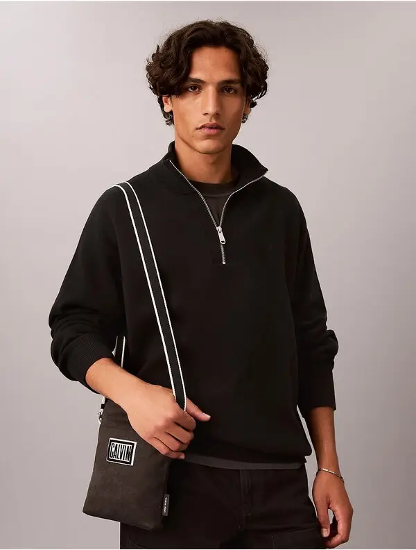 Calvin Klein Bold Logo Graphic Reporter Bag
