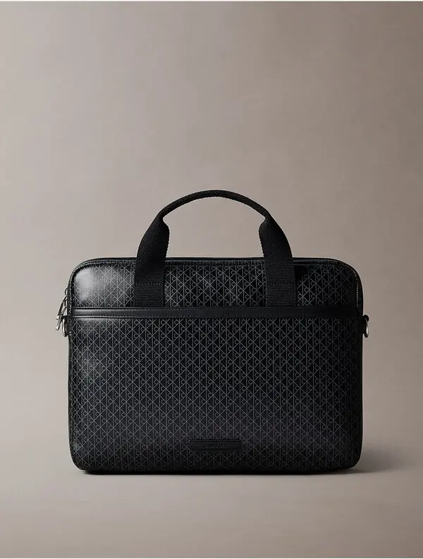 Calvin Klein Coated Emblem Logo Commuter Bag