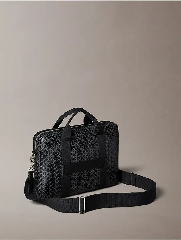 Calvin Klein Coated Emblem Logo Commuter Bag