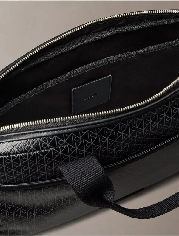 Calvin Klein Coated Emblem Logo Commuter Bag