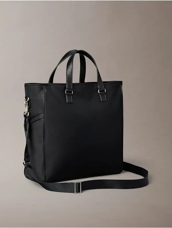 Calvin Klein Hardware Logo Mixed Tote Bag