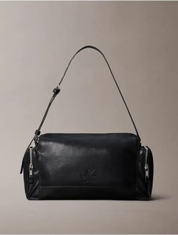 Calvin Klein Embossed Monologo Zip Duffle Bag