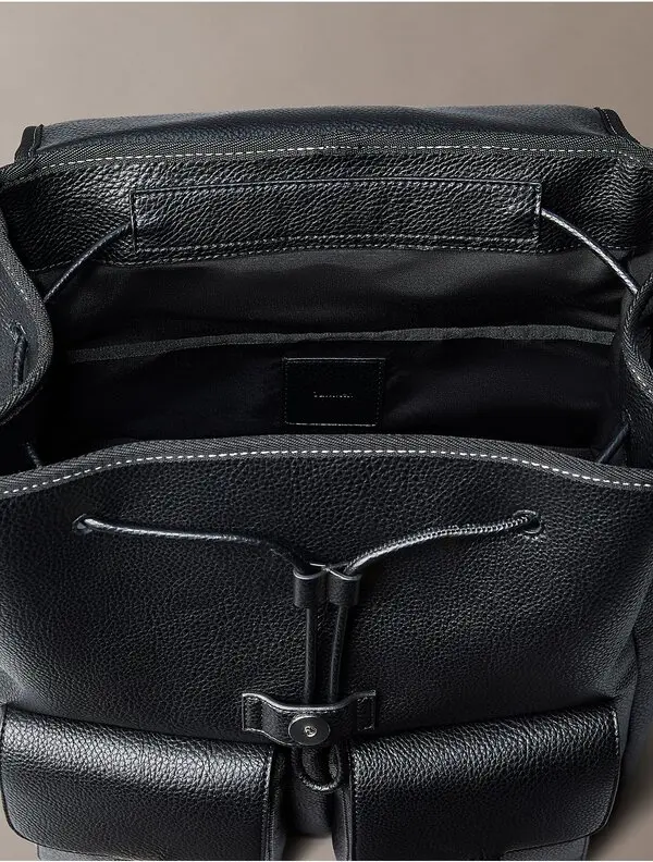 Calvin Klein Bold Pebble Flap Backpack