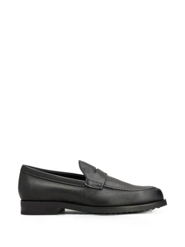 TOD'S Leather Loafers With Embossed Logo