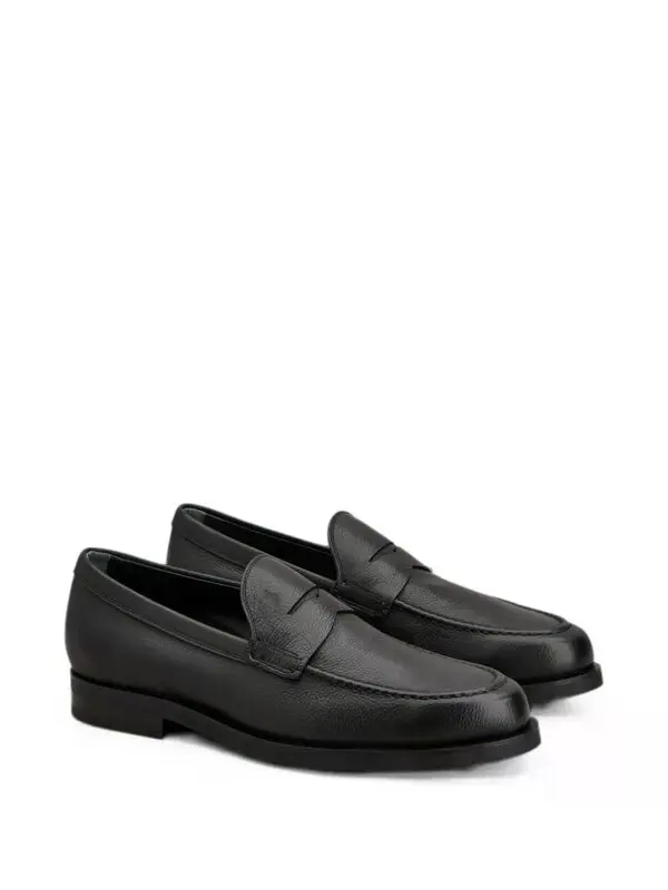 TOD'S Leather Loafers With Embossed Logo