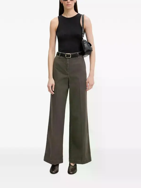 Marc O'polo Margo Wide-leg Pressed-crease Trousers