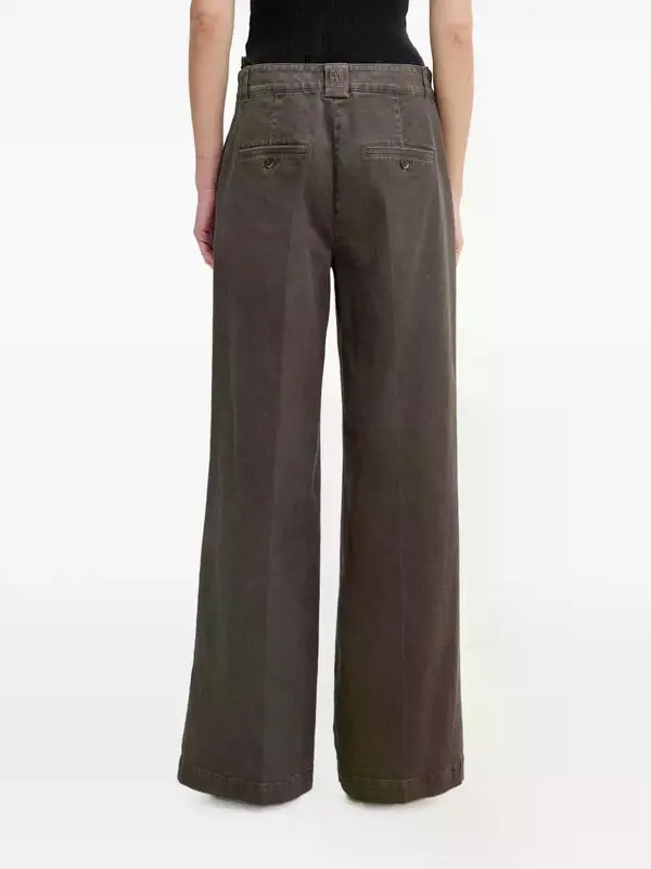 Marc O'polo Margo Wide-leg Pressed-crease Trousers