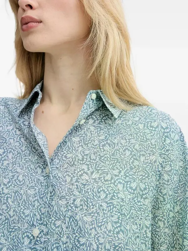 Marc O'polo Butterfly Print Shirt Midi Dress
