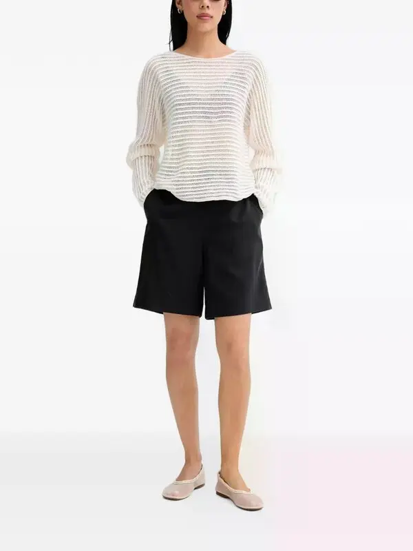 Marc O'polo Ajour Open-knit Boat-neck Sweater