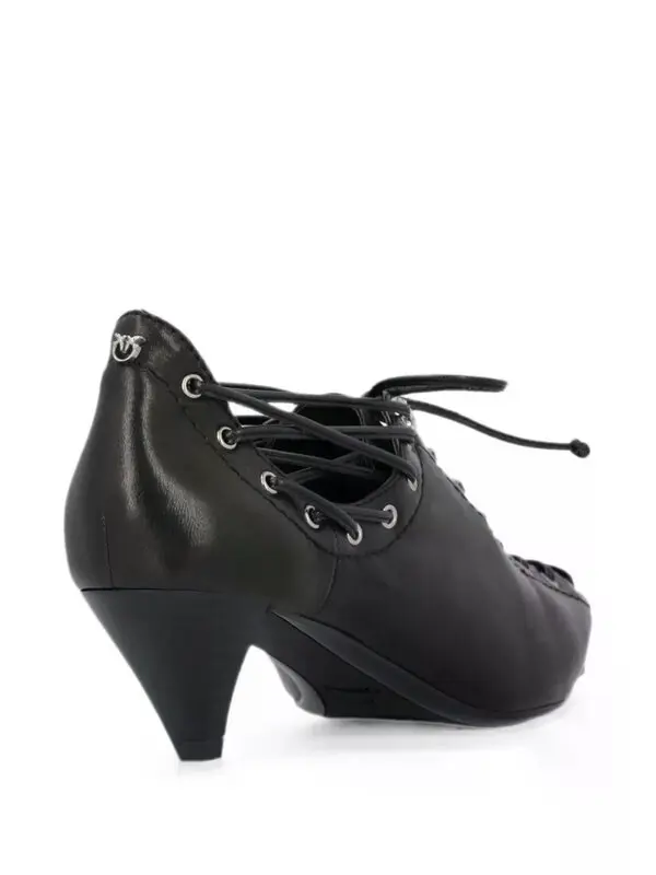 Pinko Lace-up Leather Pumps