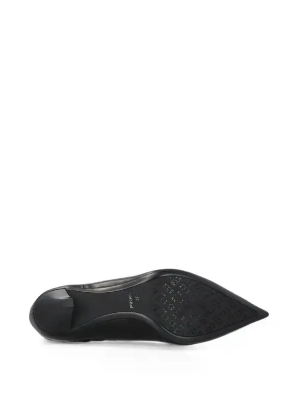 Pinko Lace-up Leather Pumps