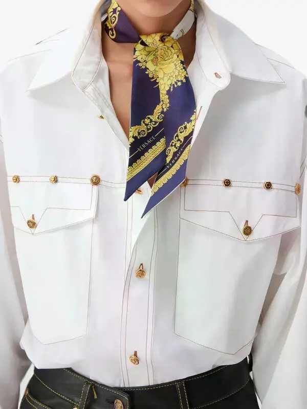 Versace Printed Silk Twill Ribbon