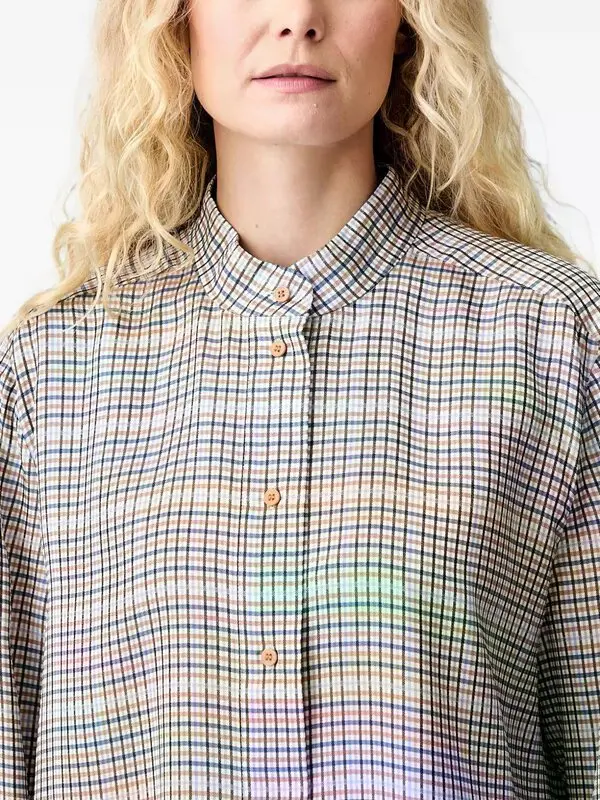 Munthe Check-pattern Pussy-bow Blouse