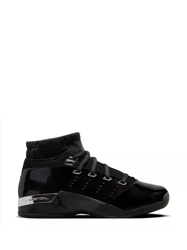 JORDAN Air 17 Low Patent Leather Sneakers - Black